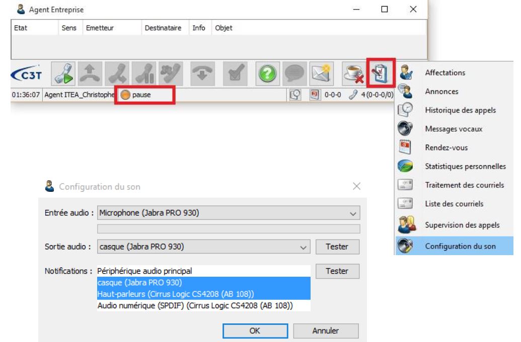 ITEA - FAQ - Configuration du son